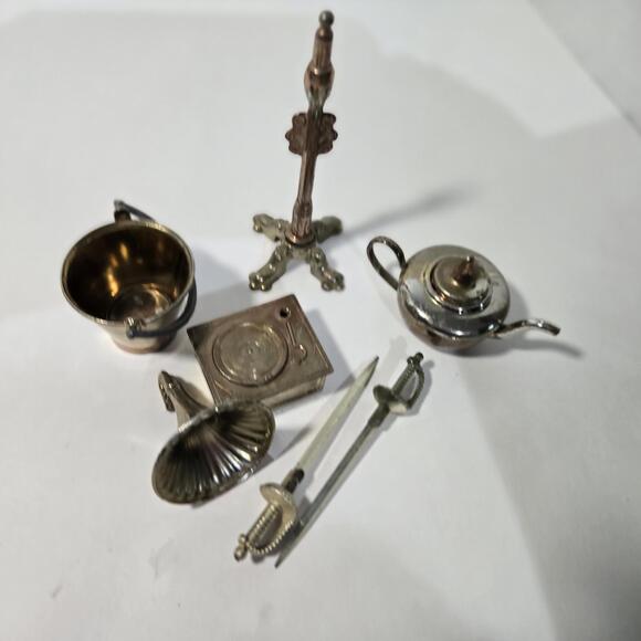 Other | Vintage Brass Miniature Collectible Set As Shown | Poshmark